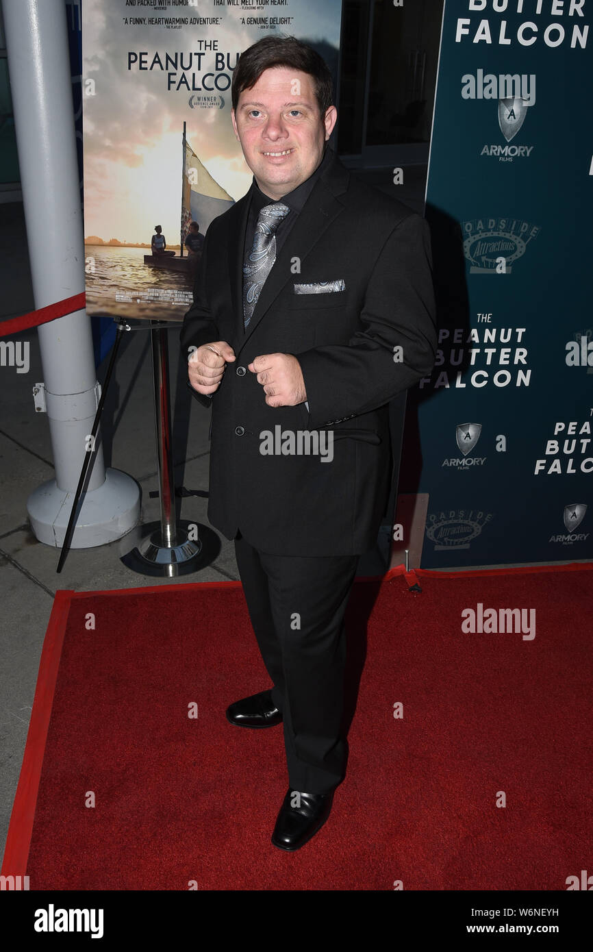 August 1, 2019, Hollywood, California, USA: Zack Gottsagen attends the ...