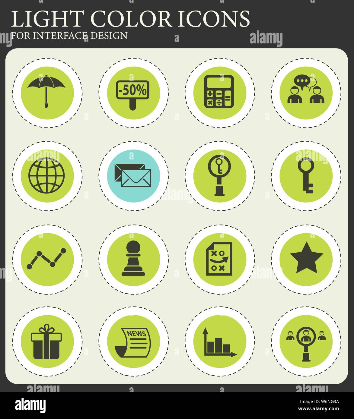 marketing vector icons for web and user interface design Stock Vector ...
