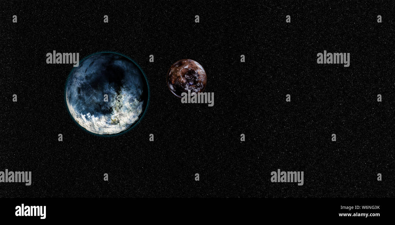 Sci-Fi Space Background 3D image. Extremely detailed and realistic high ...