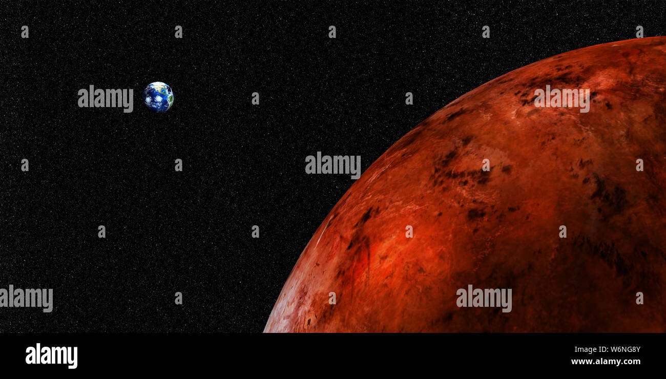 Sci-Fi Space Background 3D image. Extremely detailed and realistic high ...