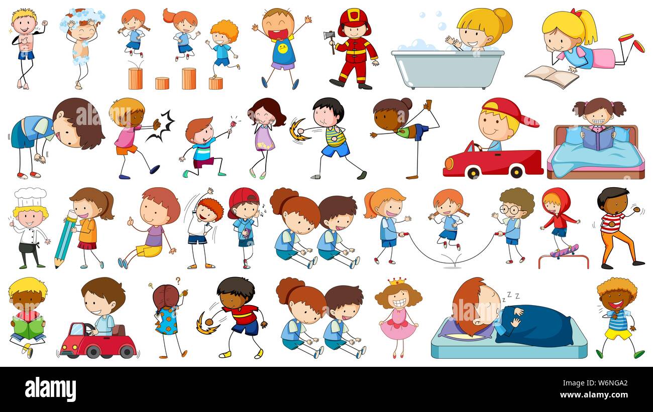 Child and his collection item Cut Out Stock Images & Pictures - Alamy