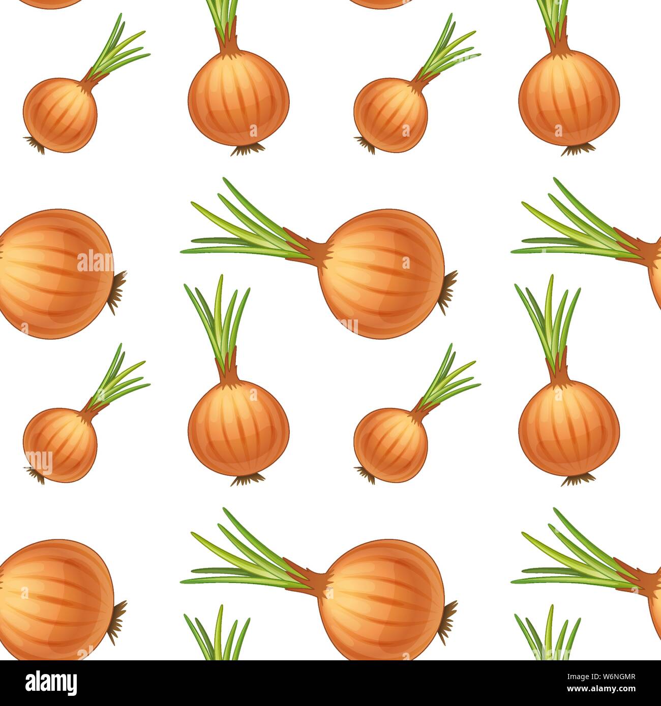 Seamless pattern tile cartoon with onions illustration Stock Vector ...