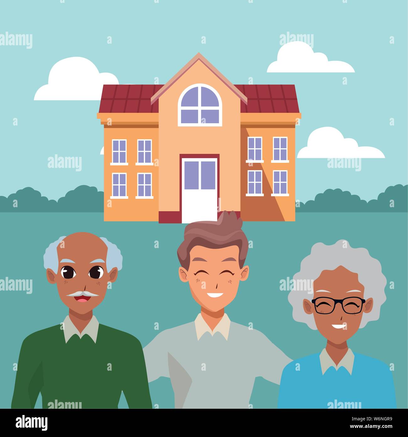 Fathers house Stock Vector Images - Alamy