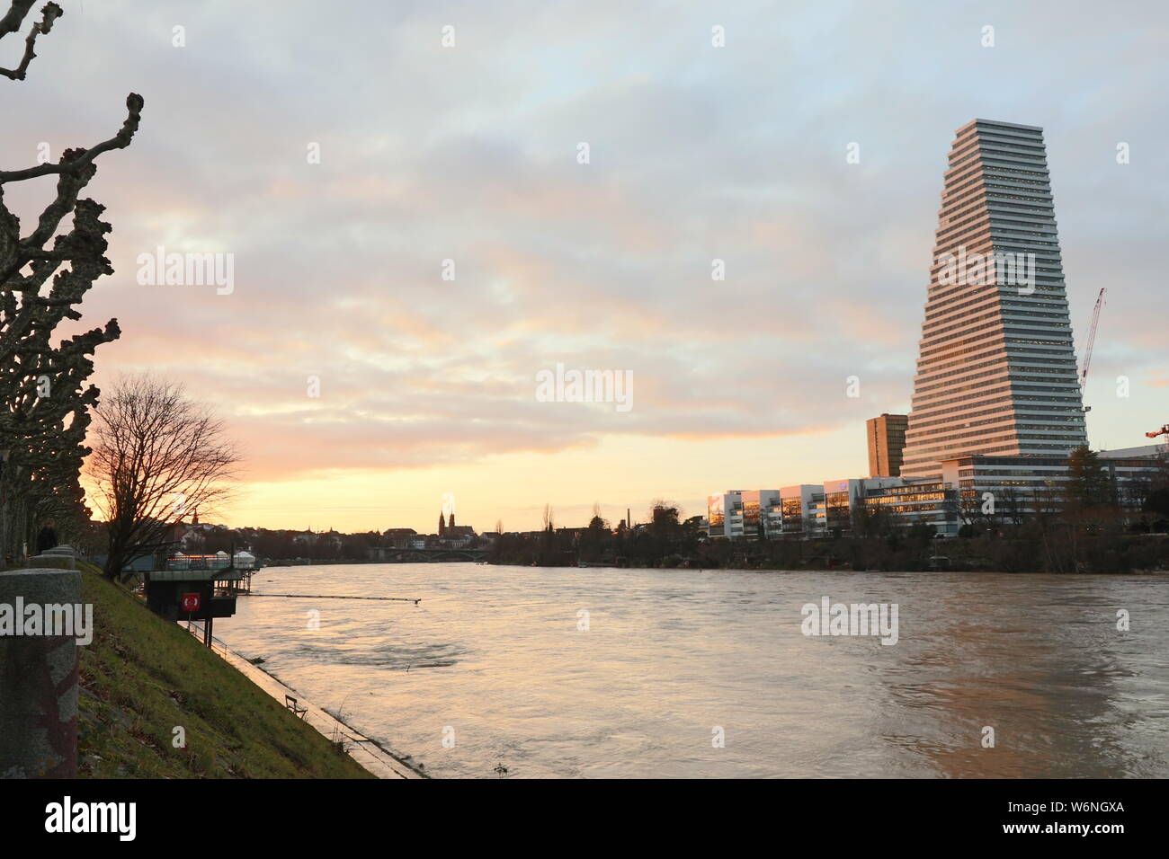 Roche tower basel hi-res stock photography and images - Alamy