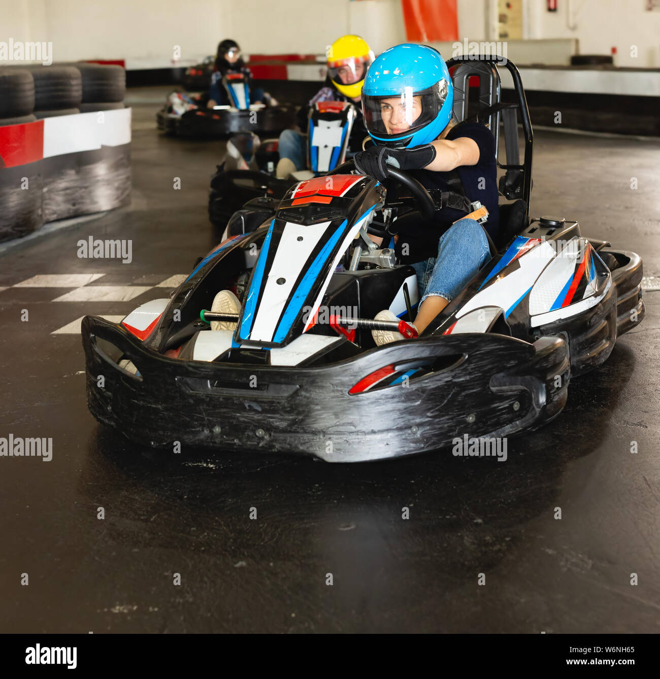 Kart racer girl hi-res stock photography and images - Alamy
