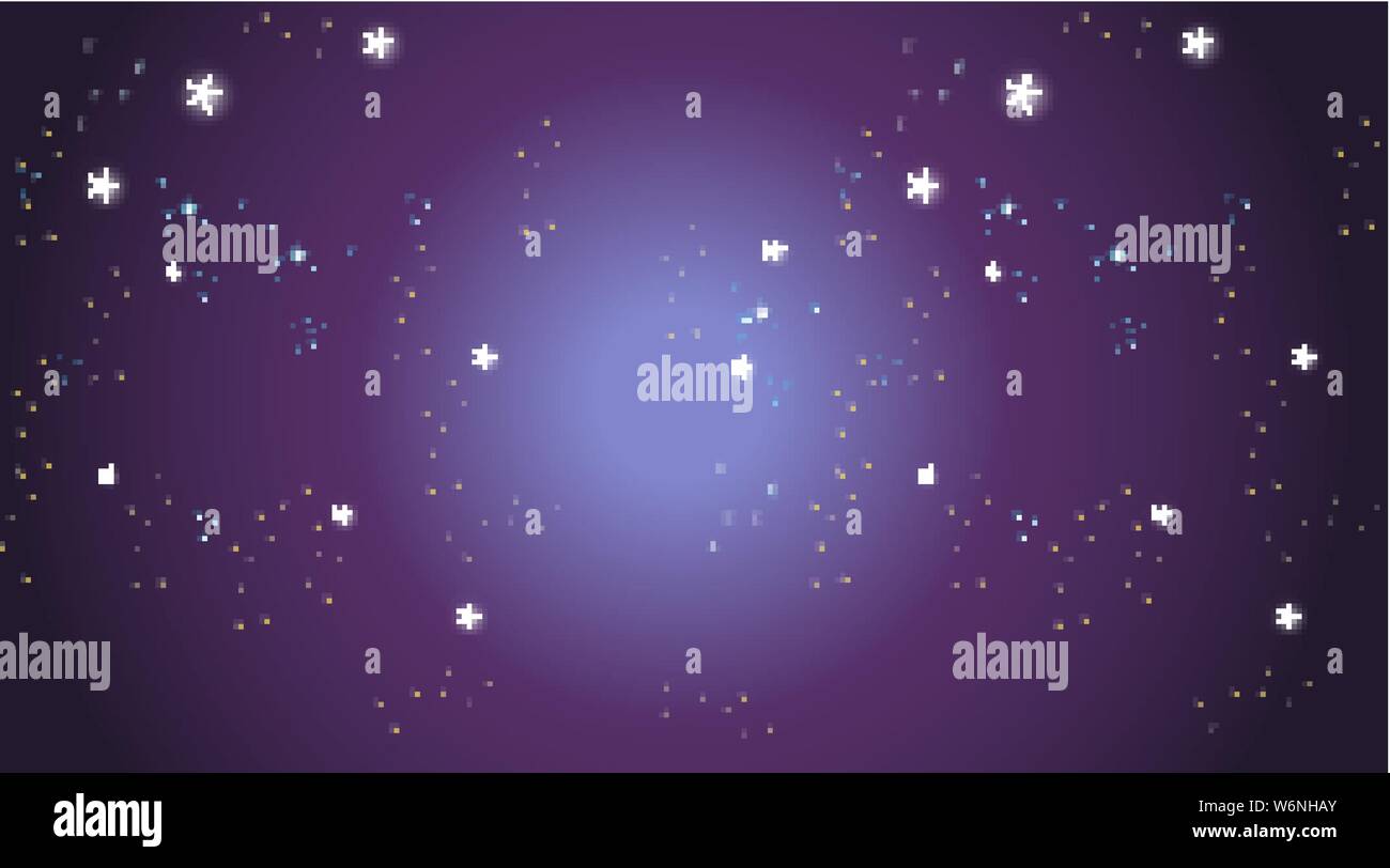 Purple space galaxy scene illustration Stock Vector Image & Art - Alamy