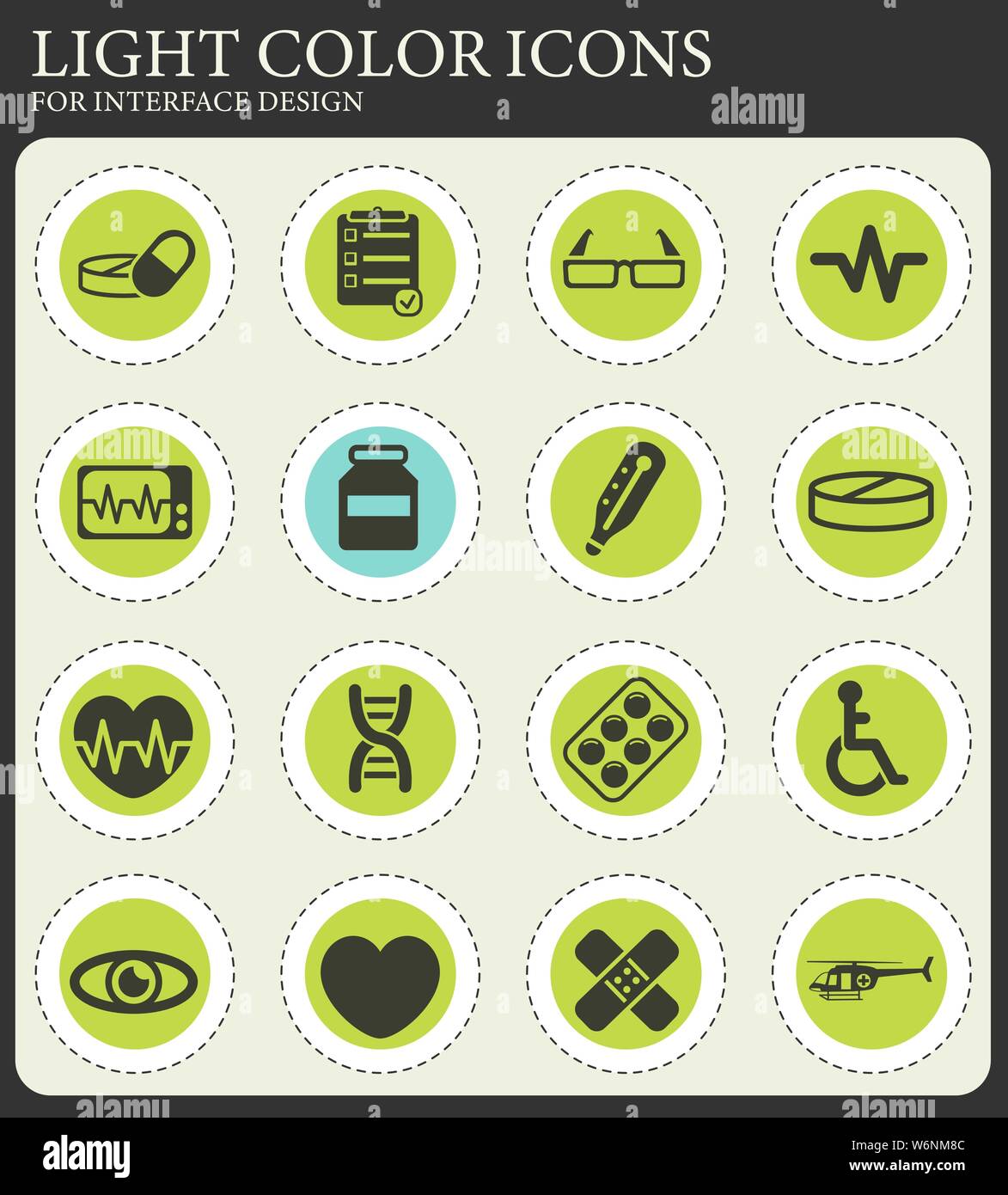 Medical vector icons for web and user interface design Stock Vector ...