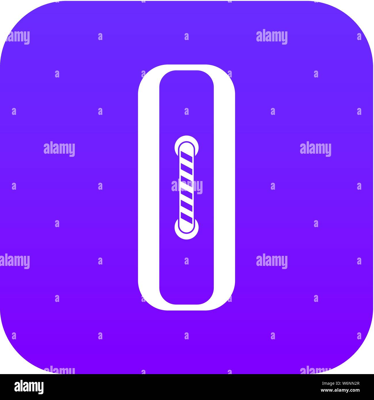 Sewn rectangular button icon digital purple Stock Vector Image & Art ...