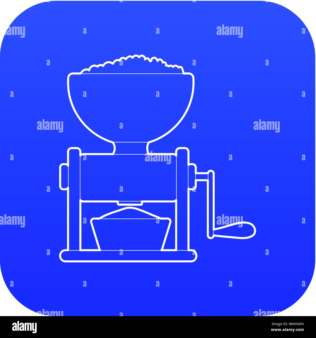 Meat grinder icon blue vector Stock Vector Image & Art - Alamy