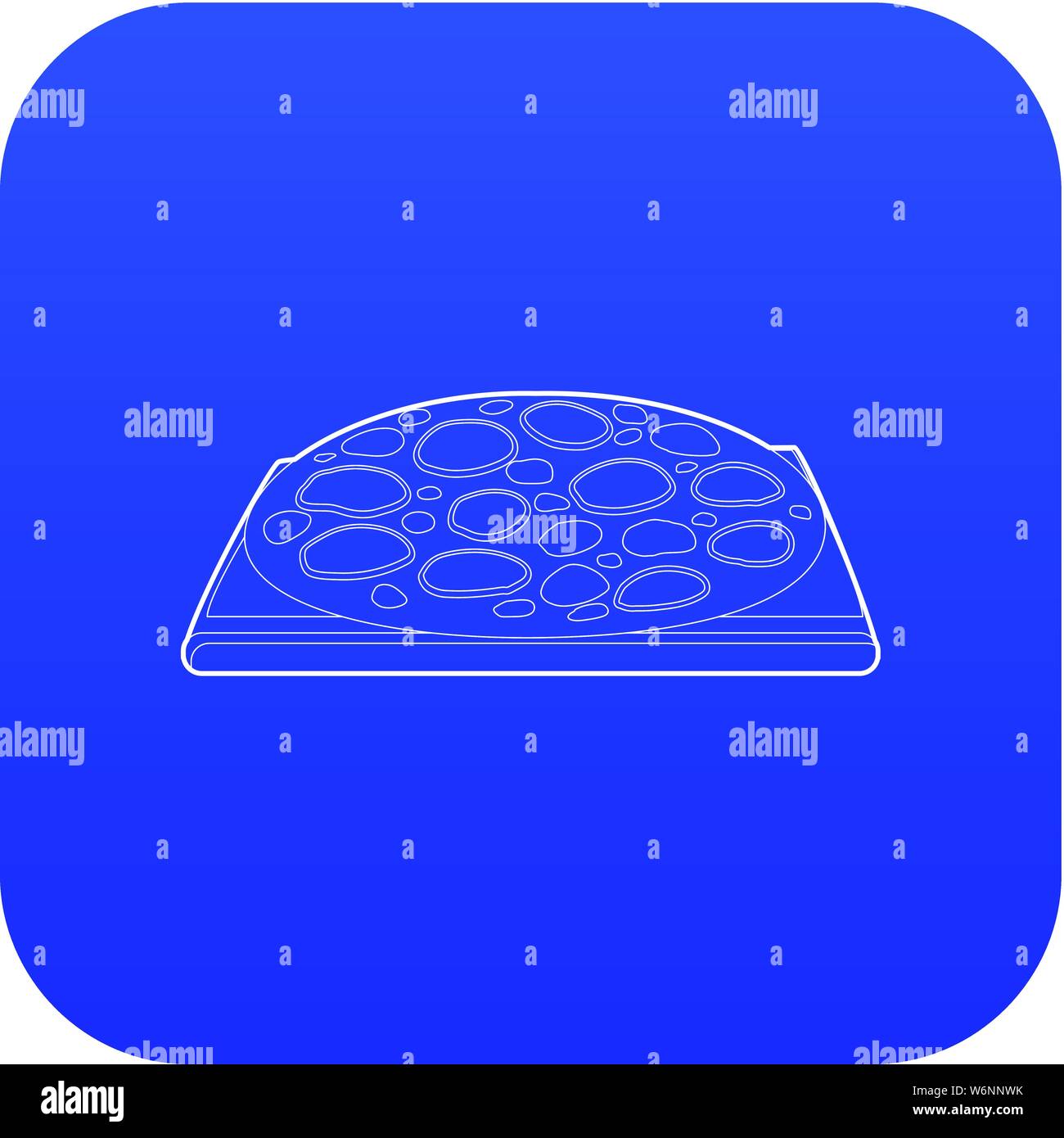 Cartoon thin slice pizza Cut Out Stock Images & Pictures - Alamy