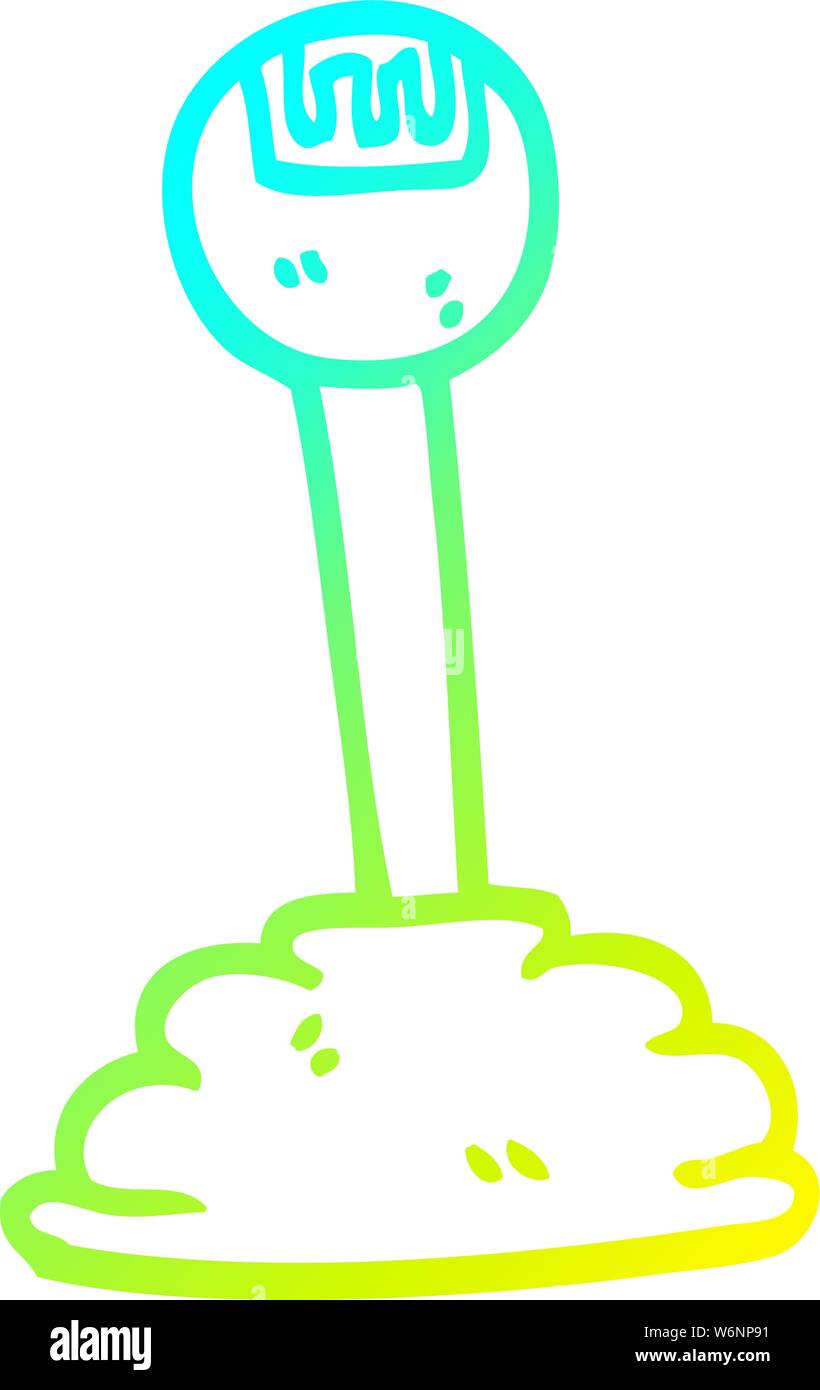 Simple line drawing gear hand Cut Out Stock Images & Pictures - Alamy