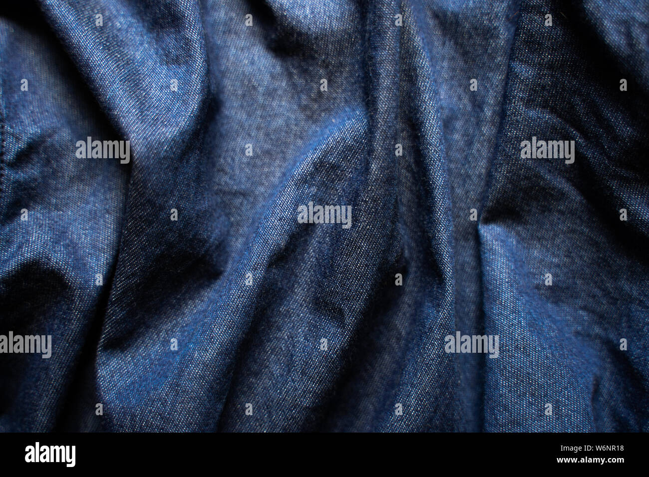 Navy blue fabric texture background top view. Crumpled Cloth Blank Background Stock Photo - Alamy
