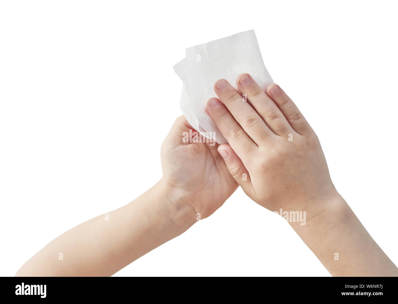 Child wipes hands towel hi-res stock photography and images - Alamy