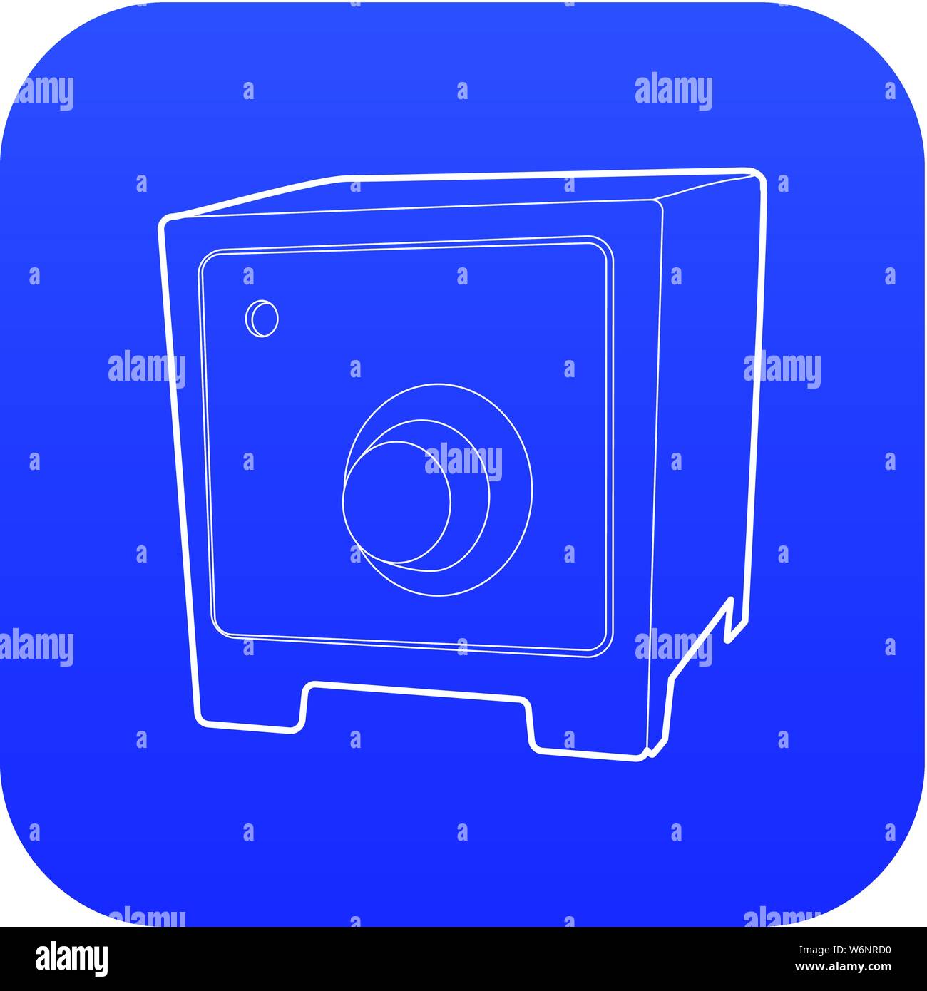 Safe icon blue vector Stock Vector Image & Art - Alamy