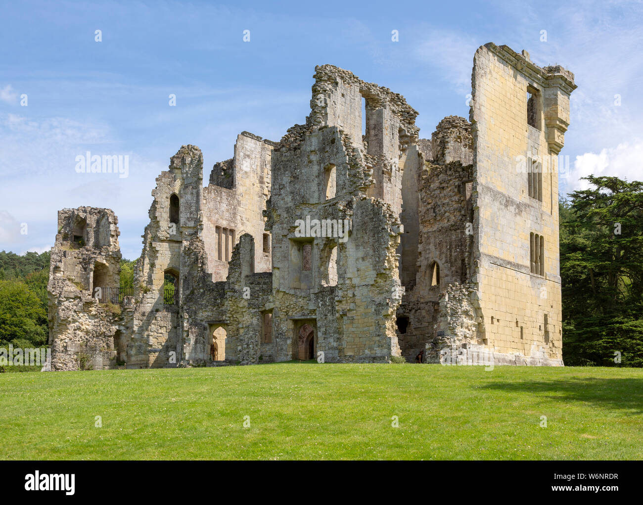 Ruins of Old Wardour castle, Wiltshire, England, UK Stock Photo - Alamy