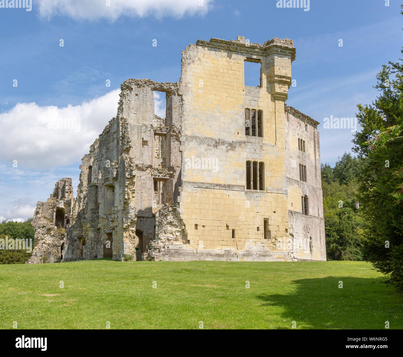 Ruins of Old Wardour castle, Wiltshire, England, UK Stock Photo - Alamy