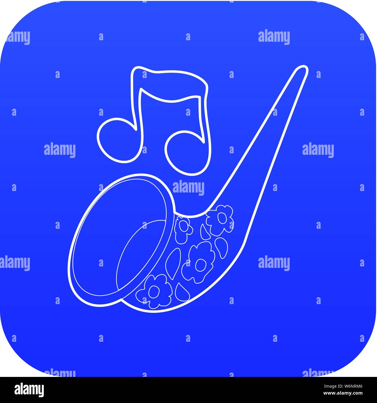Saxophone icon blue vector Stock Vector Image & Art - Alamy