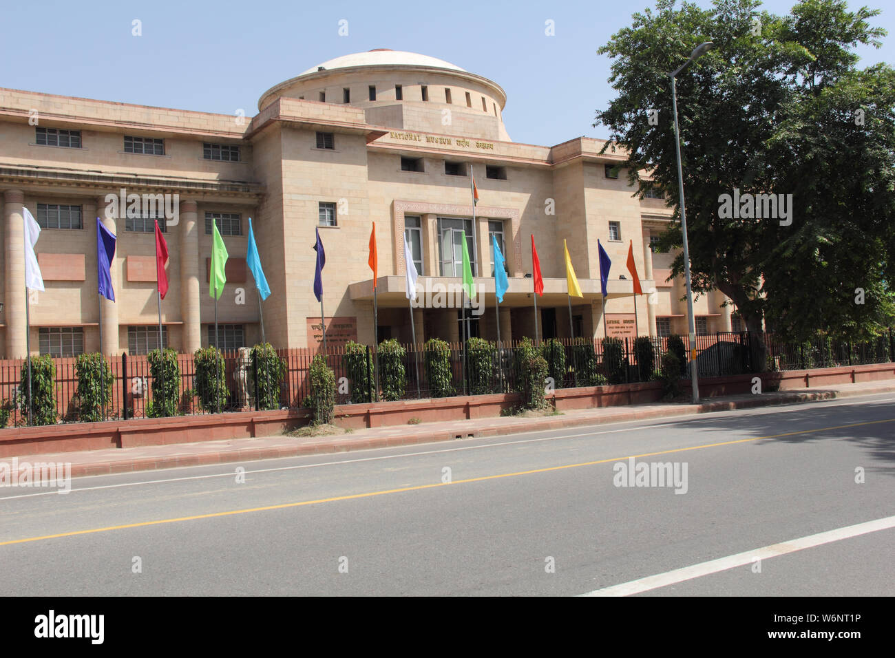 Art museum along a road, National Museum, Janpath, New Delhi, India ...