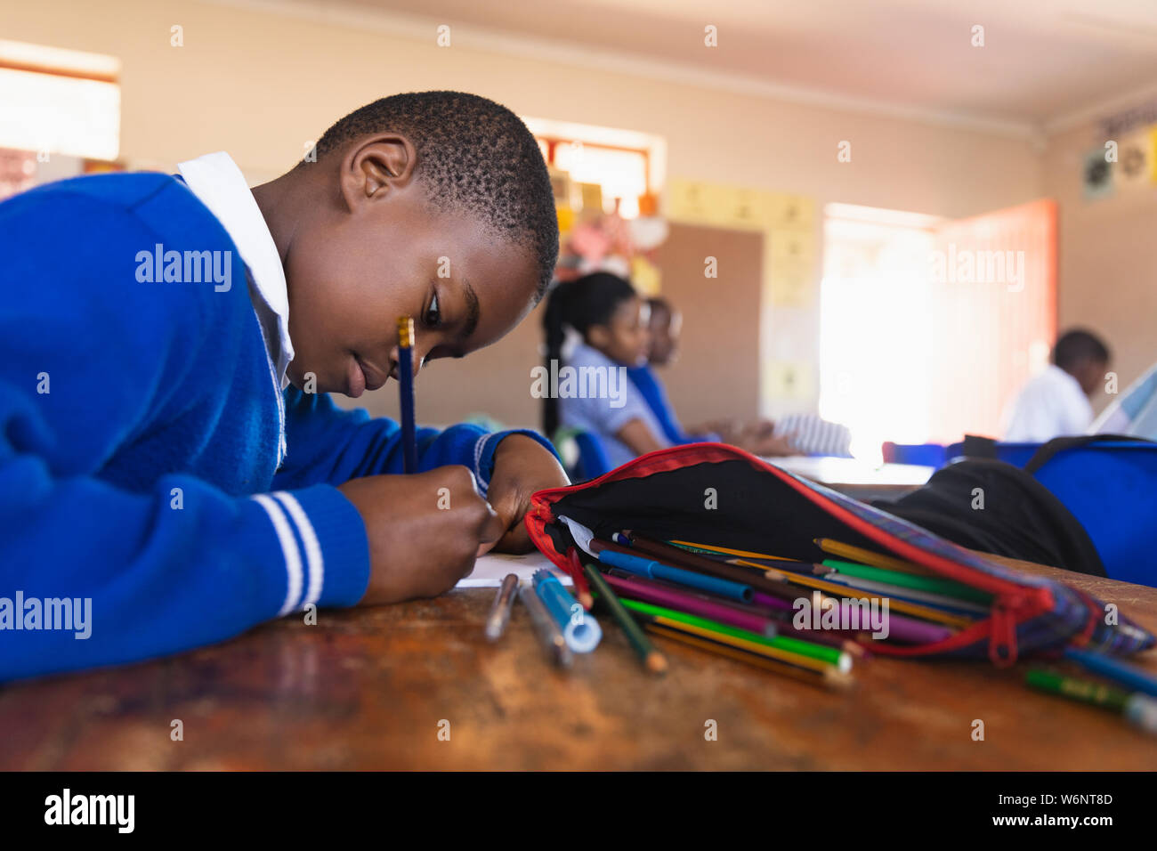 Schoolchildren in a lesson at a township school Stock Photo - Alamy