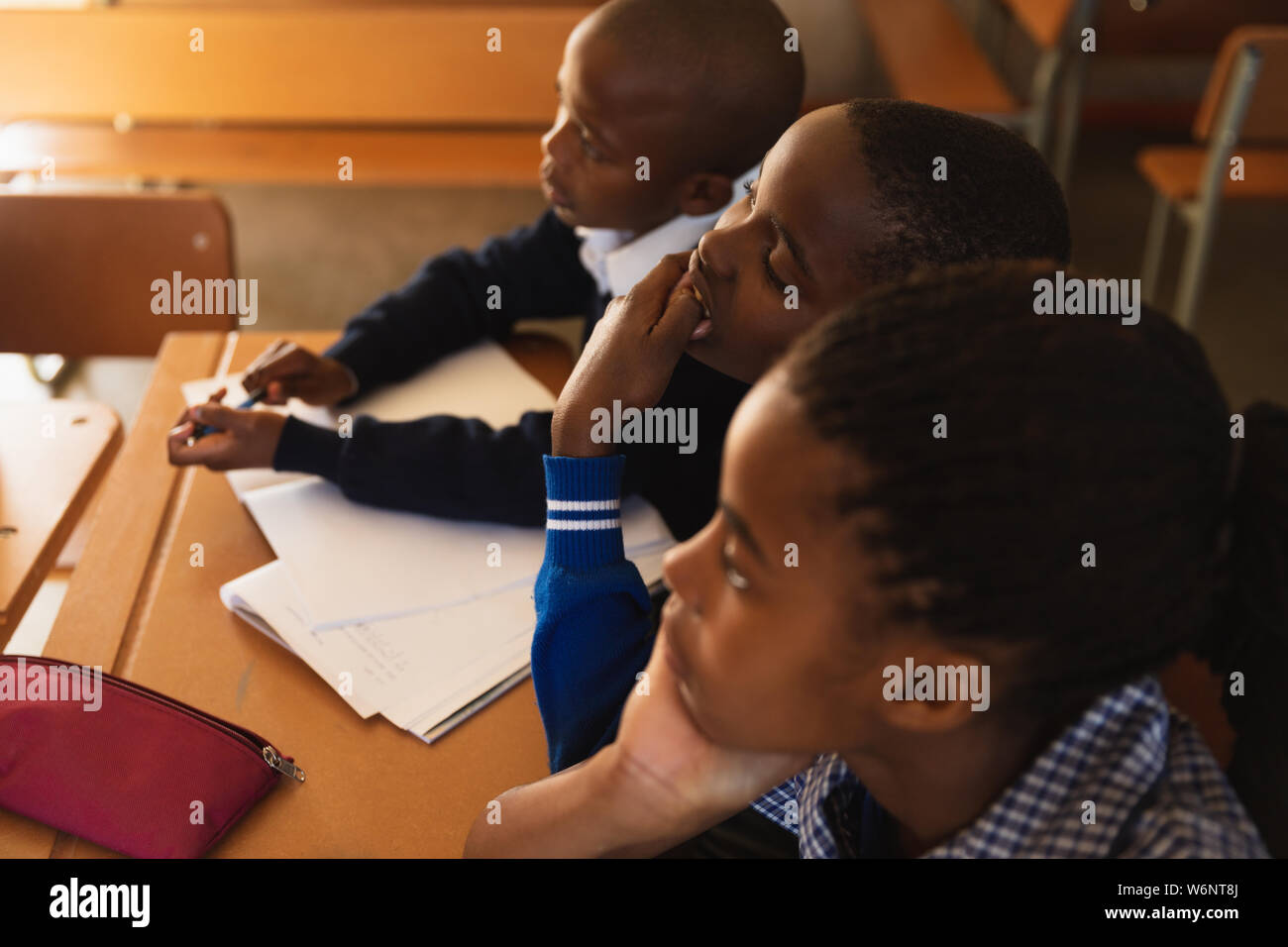 Schoolchildren in a lesson at a township school Stock Photo - Alamy