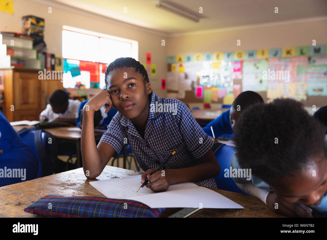 Schoolchildren in a lesson at a township school Stock Photo - Alamy