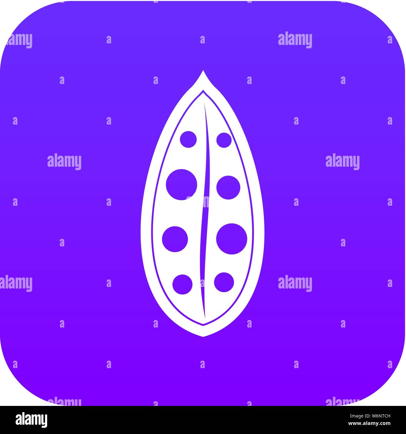Cocoa pod icon digital purple Stock Vector Image & Art - Alamy