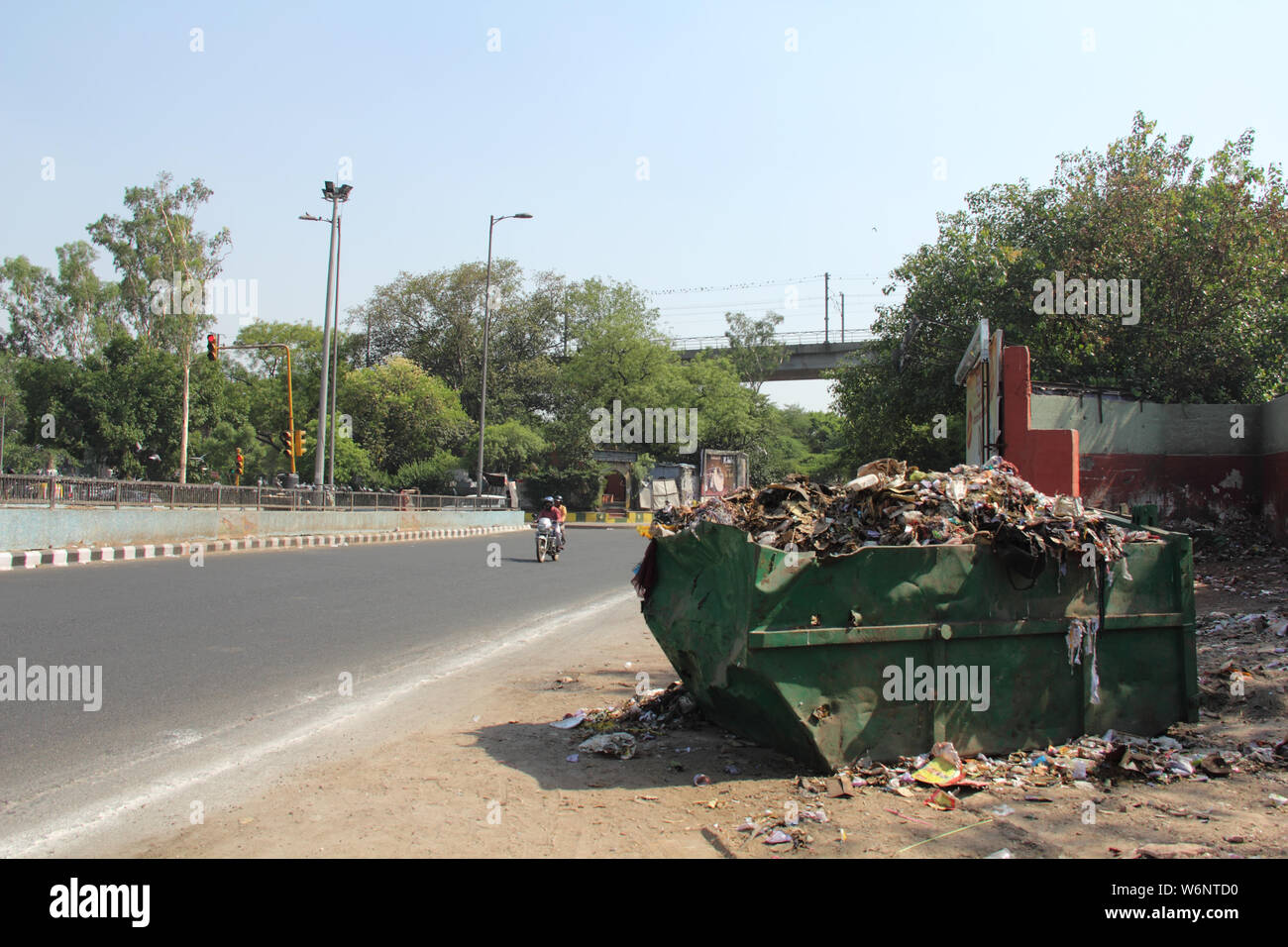 Rubbish dump at roadside Stock Photo - Alamy