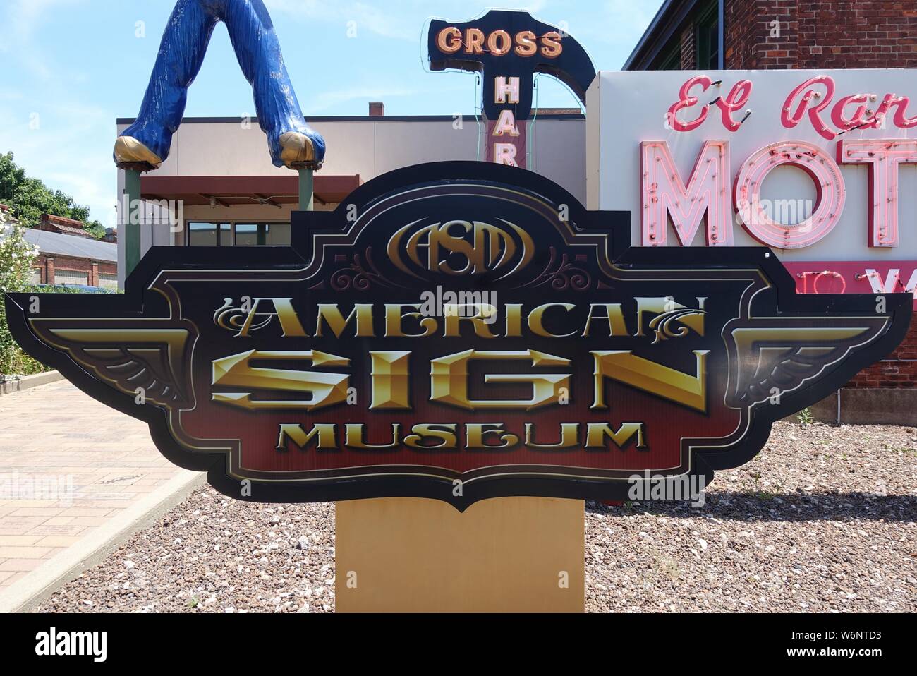 CINCINNATI, OH -13 JUL 2019- View of the American Sign Museum, a ...