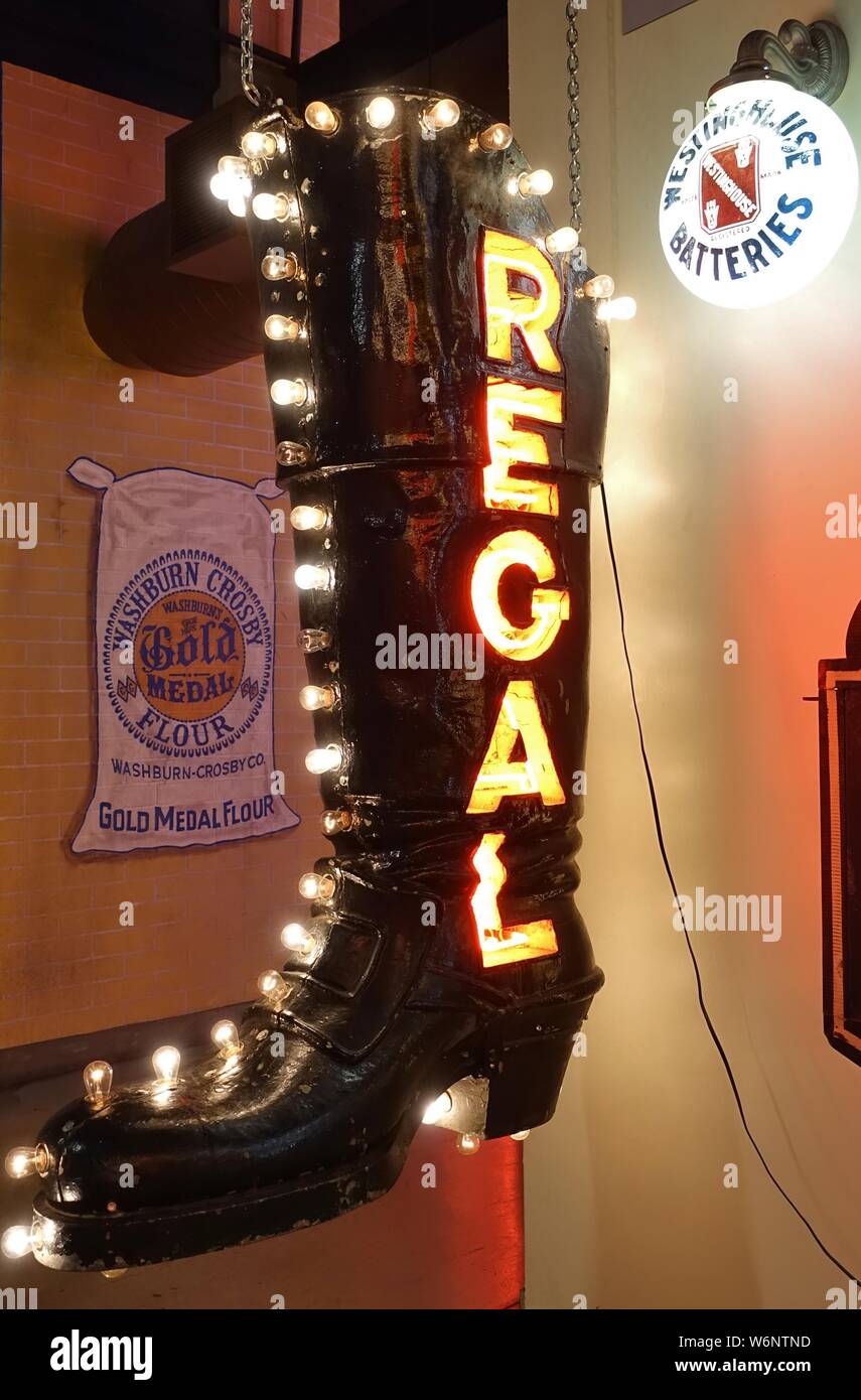 CINCINNATI, OH -13 JUL 2019- View of the American Sign Museum, a ...