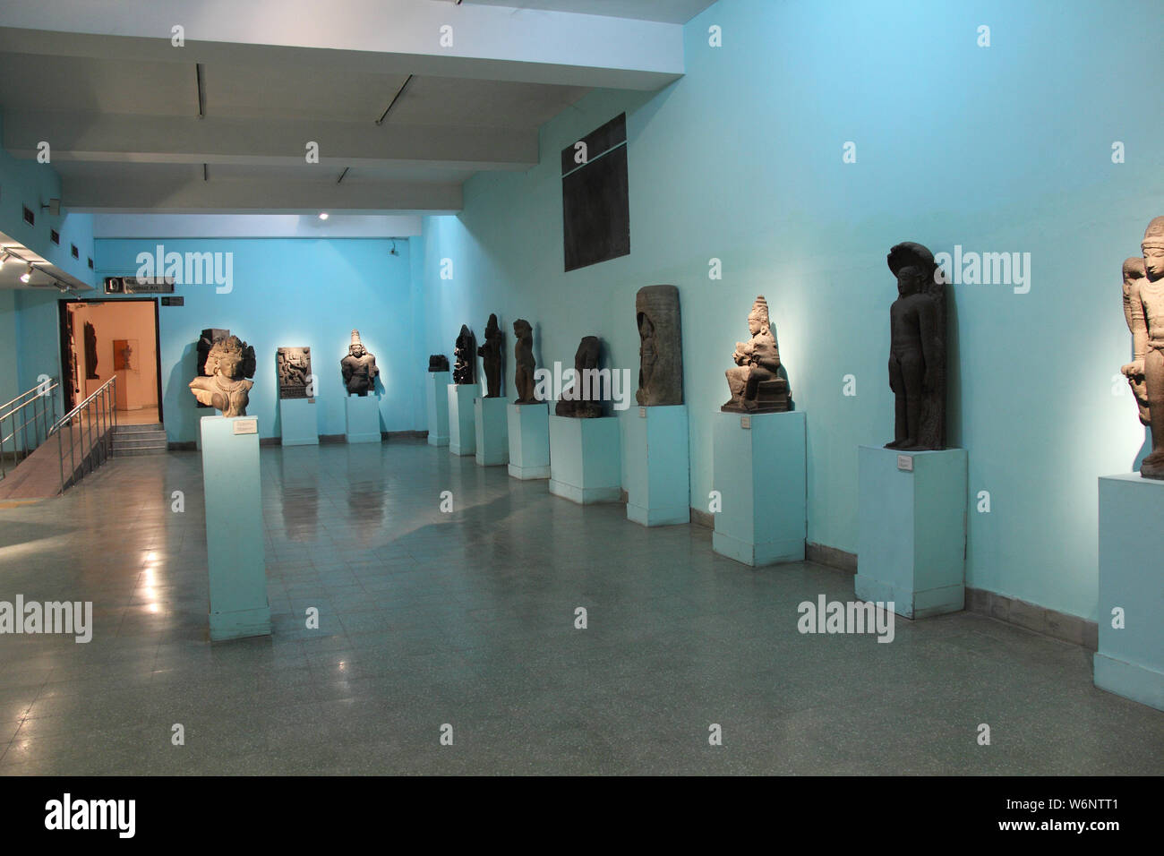 Interiors of an art museum, National Museum, Janpath, New Delhi, India ...