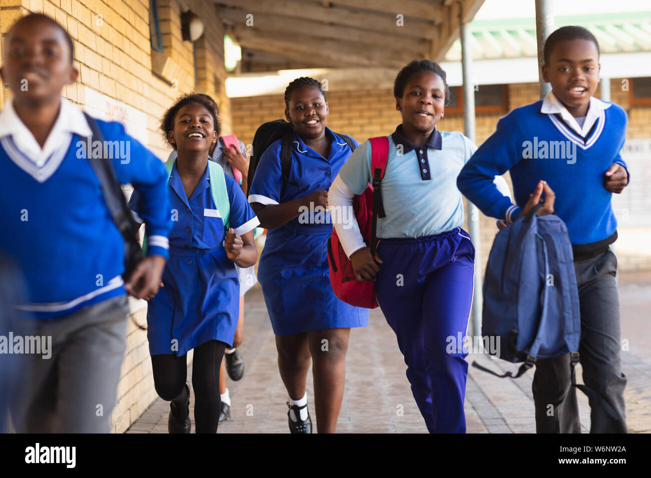 African american boy running hi-res stock photography and images - Alamy