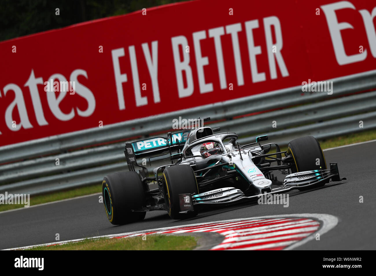 Budapest, Hungary. 02nd August, 2019. Lewis Hamilton of Mercedes AMG ...
