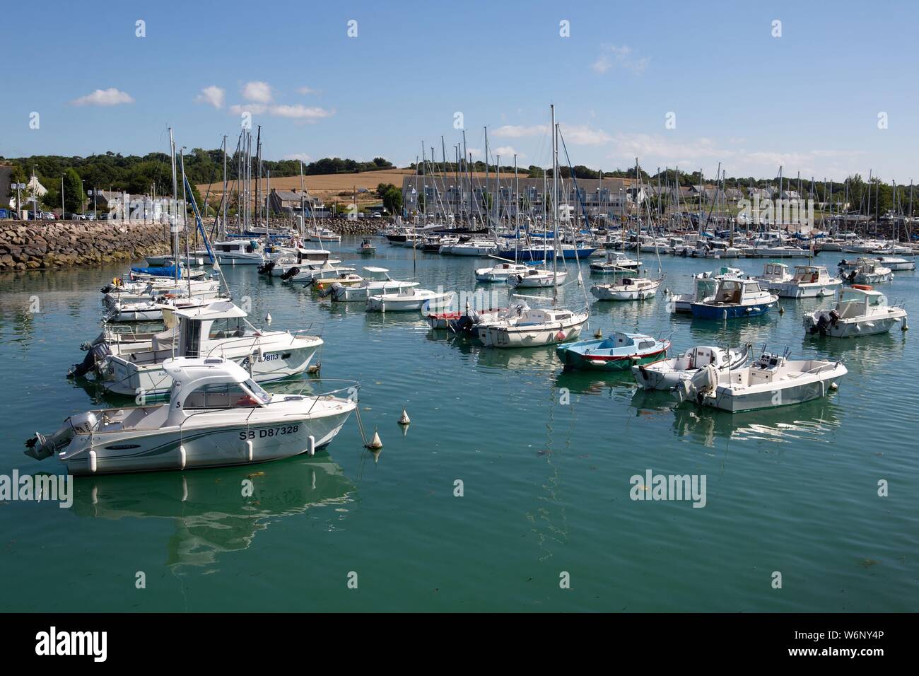Côtes d'Armor, Pleneuf Val André, port of Dahouet Stock Photo - Alamy