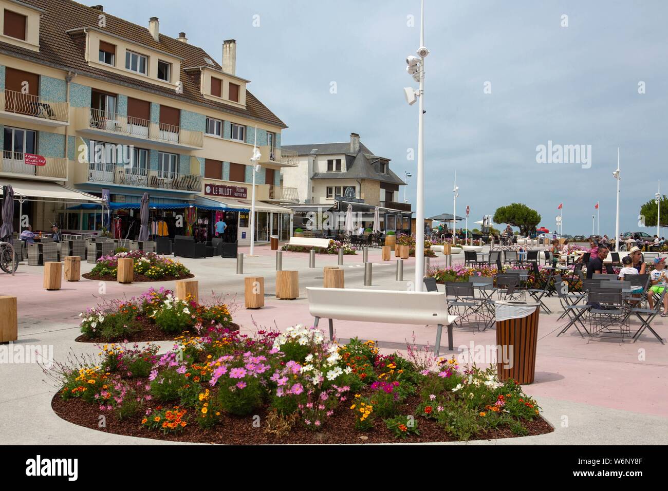 Calvados, Merville Franceville, avenue de la plage renovated in 2019 ...