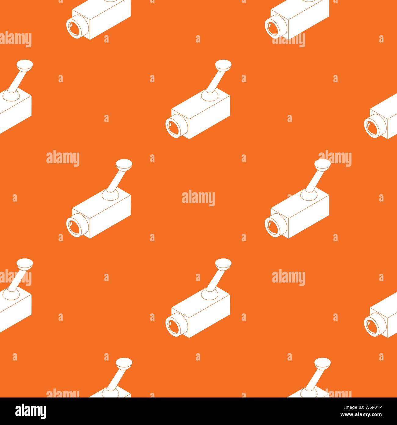Security camera pattern vector orange Stock Vector Image & Art - Alamy