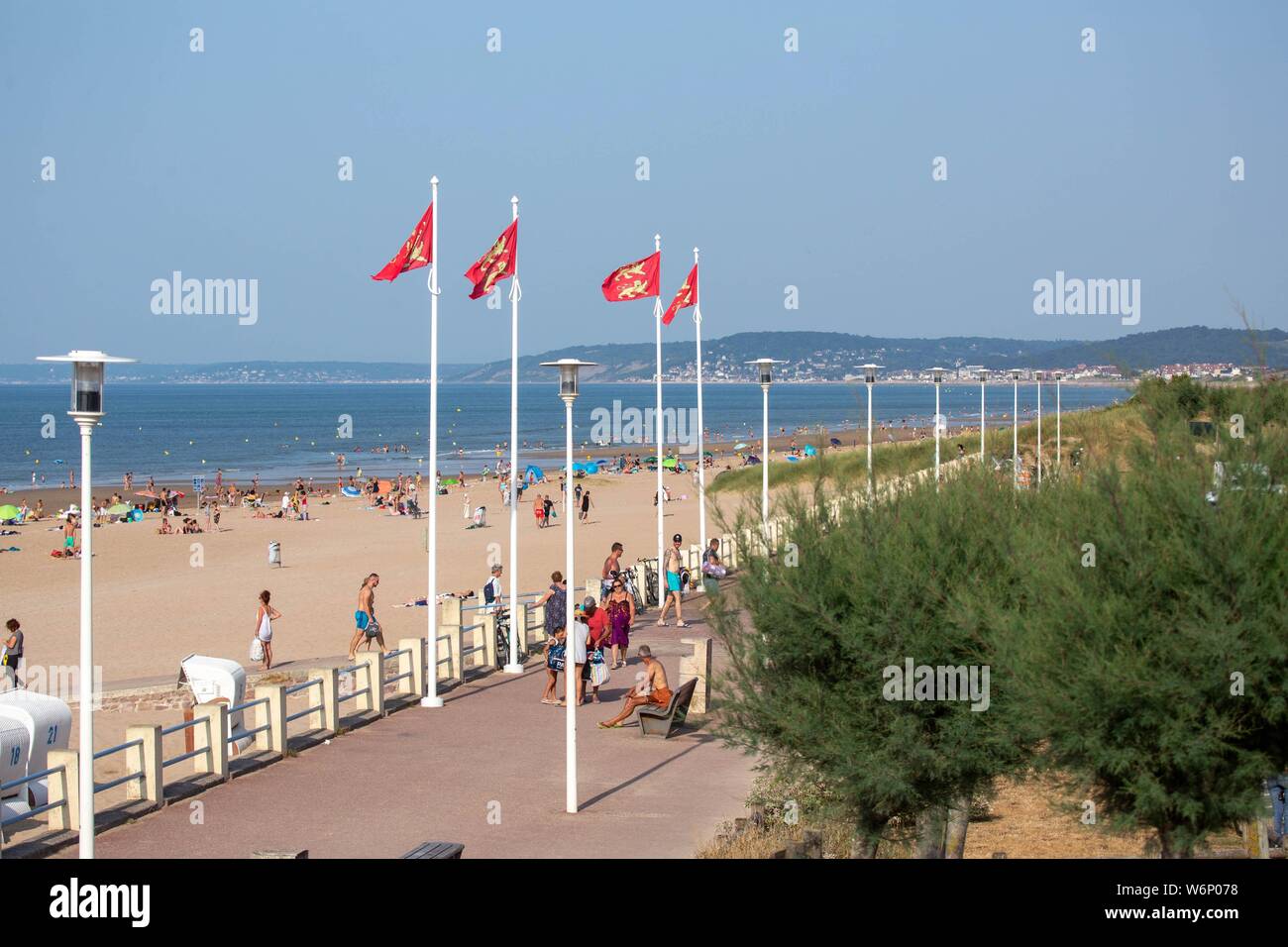 Calvados, Merville Franceville, avenue de la plage renovated in 2019 ...