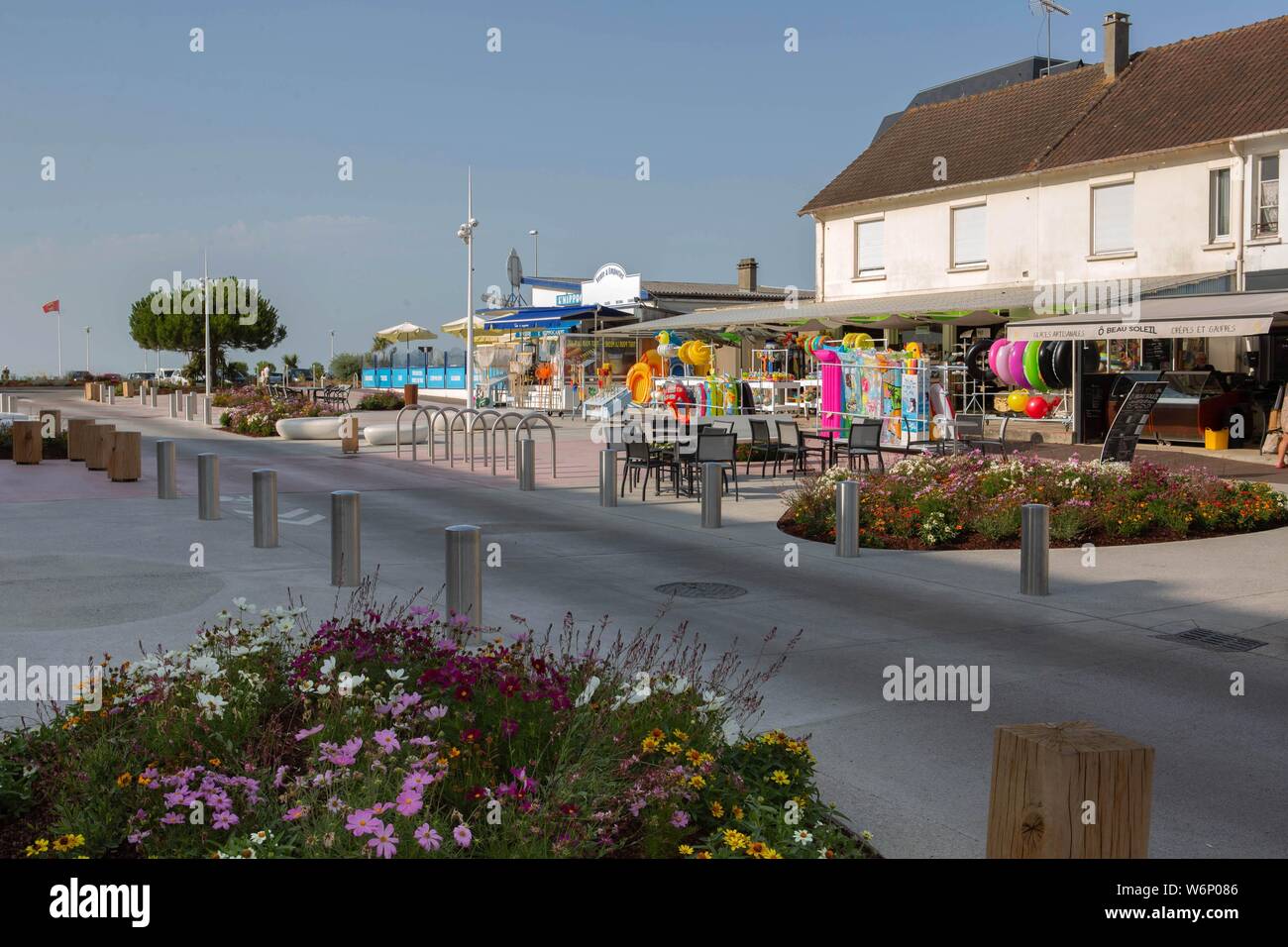 Calvados, Merville Franceville, avenue de la plage renovated in 2019 ...