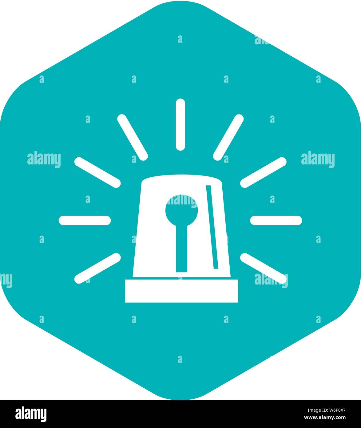 Flashing emergency light icon, simple style Stock Vector Image & Art ...