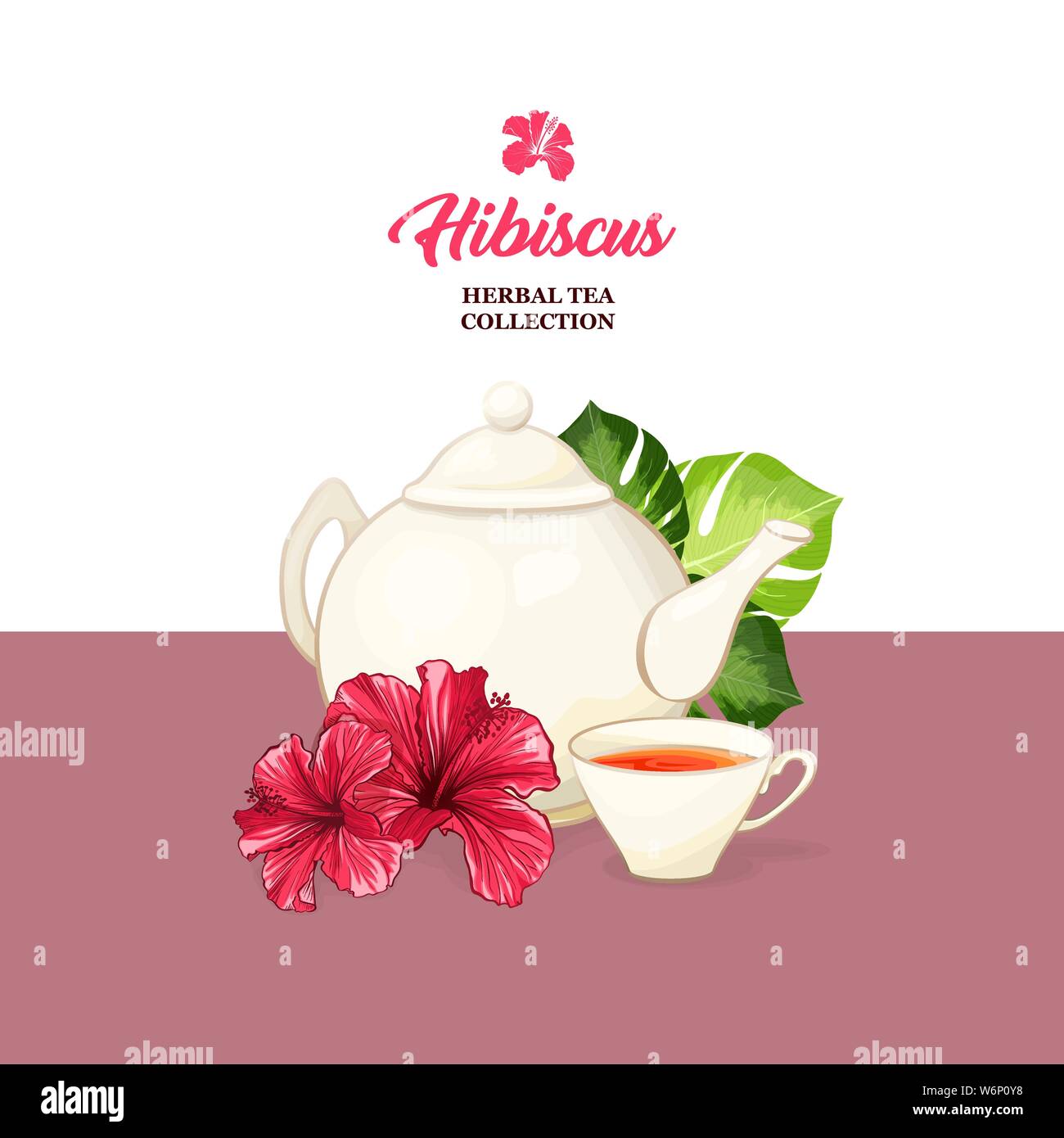 Bissap drink Stock Vector Images - Alamy