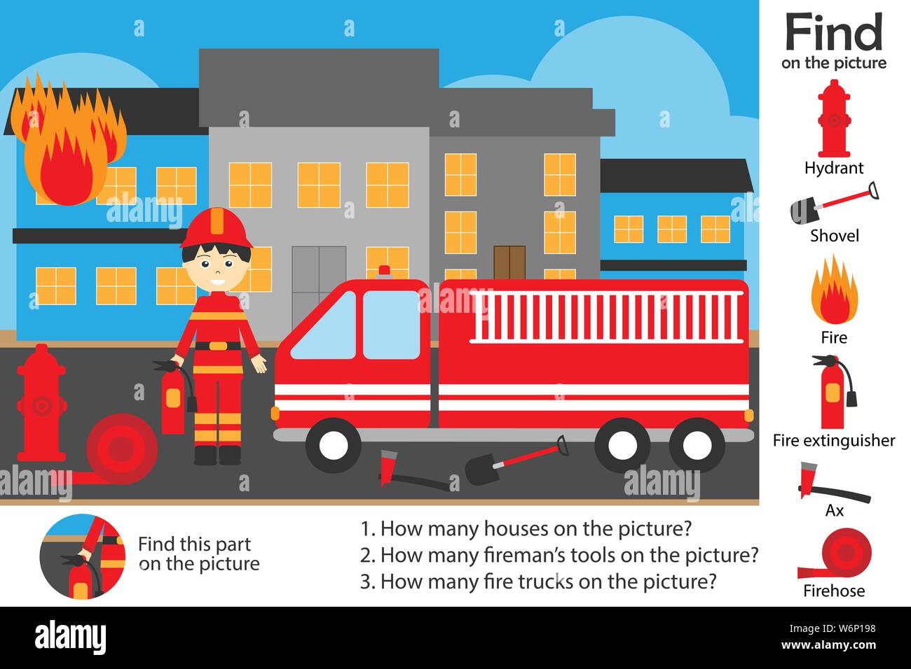 Firetruck toy play Stock Vector Images - Alamy