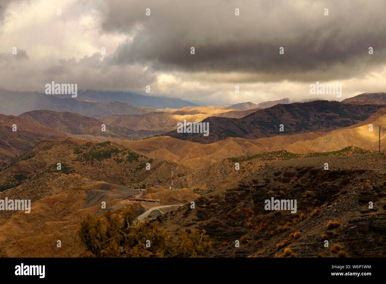 Scenic view in Atlas mountains in Morocco Stock Photo - Alamy