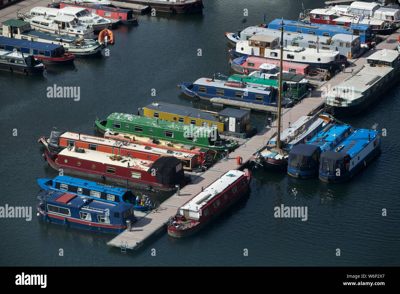 Barges at Marina Dublin Ireland Stock Photo - Alamy