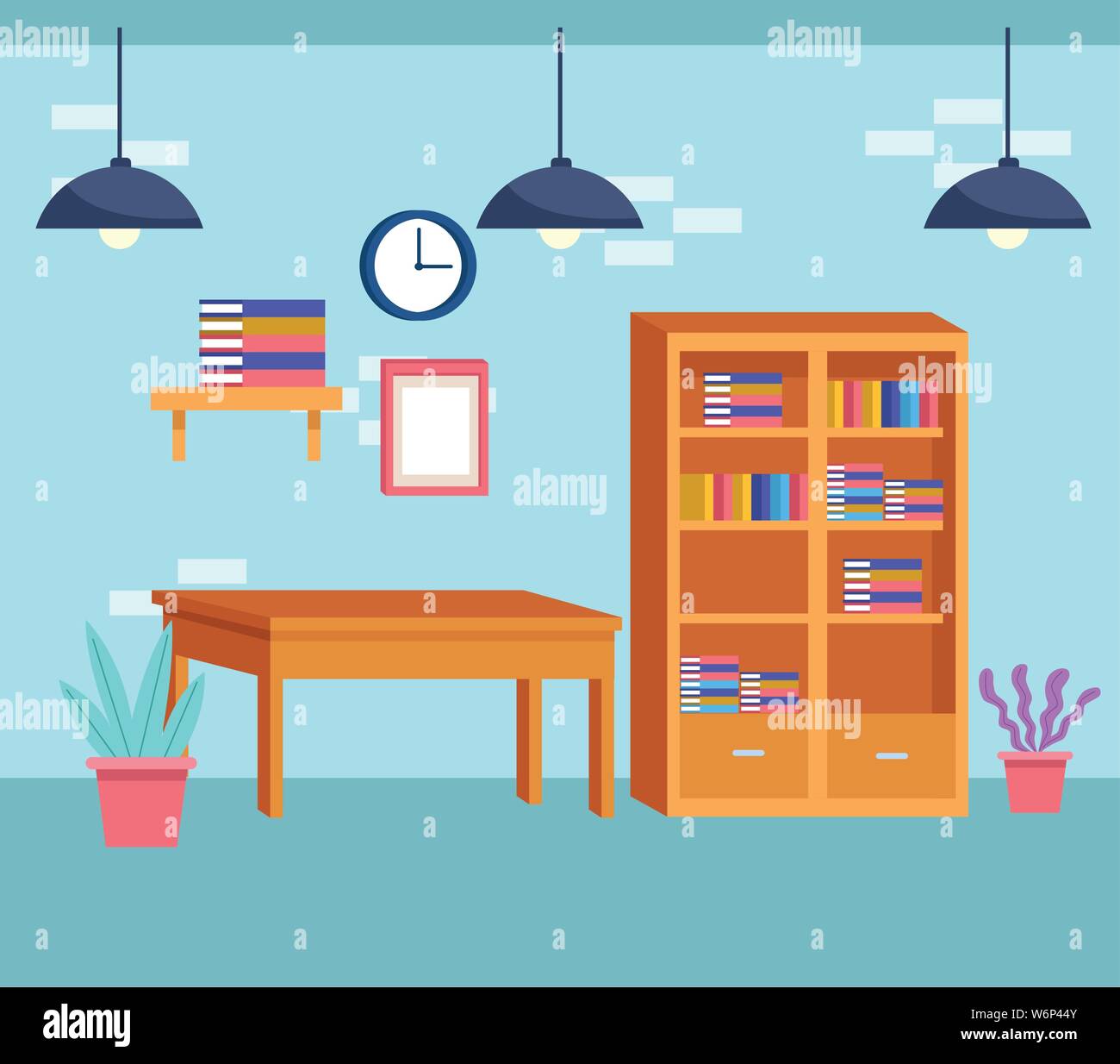 furniture modern decoration style cartoon Stock Vector Image & Art - Alamy