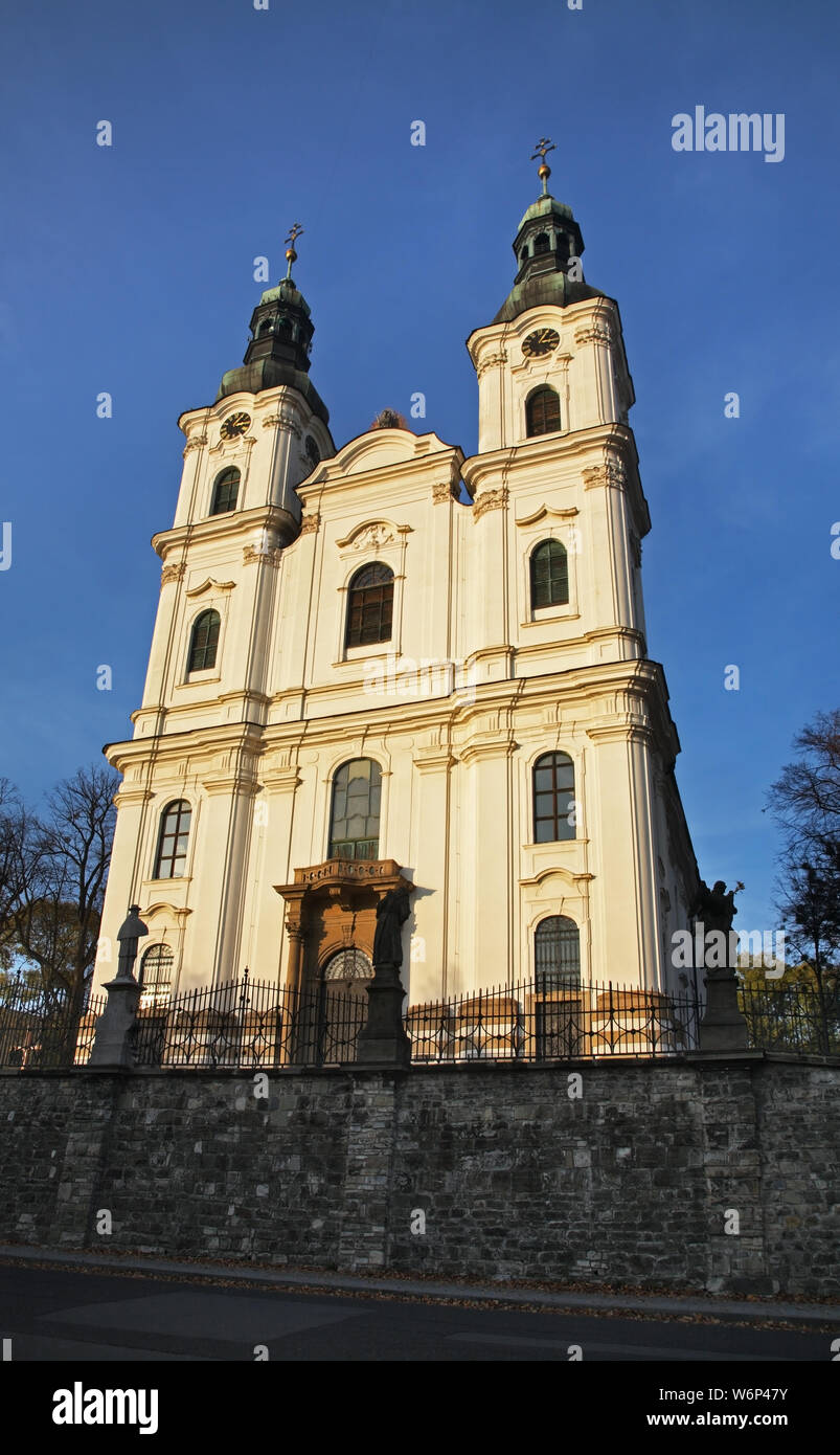 Pilgrimage cathedral of Virgin Mary in Frydek-Mistek. Czech republic ...