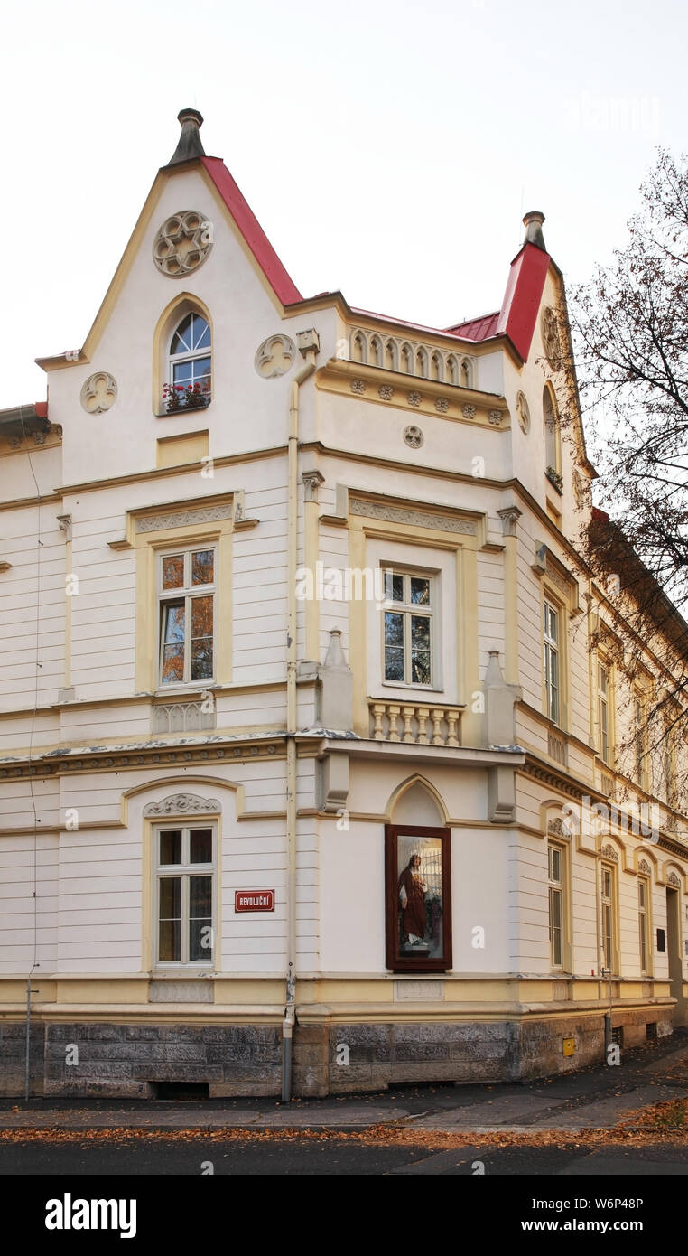 Old street in Frydek-Mistek. Czech republic Stock Photo - Alamy