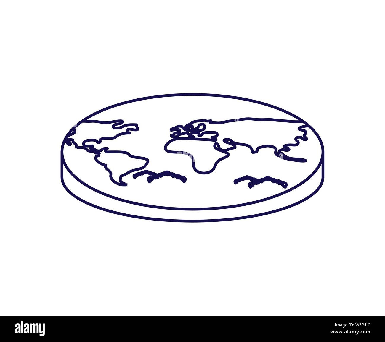world planet earth maps icon vector illustration design Stock Vector ...