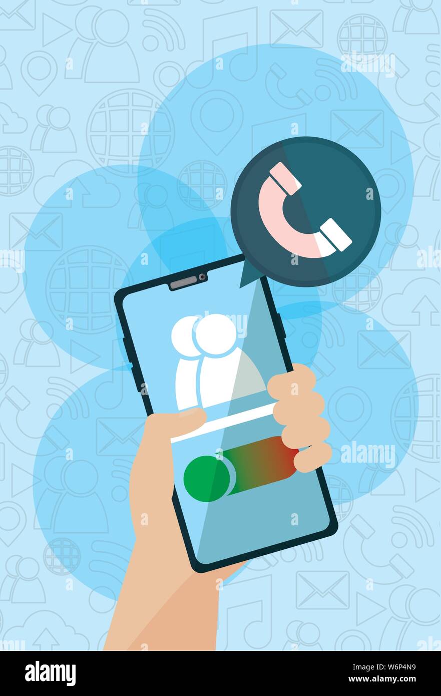 Media calling Stock Vector Images - Alamy