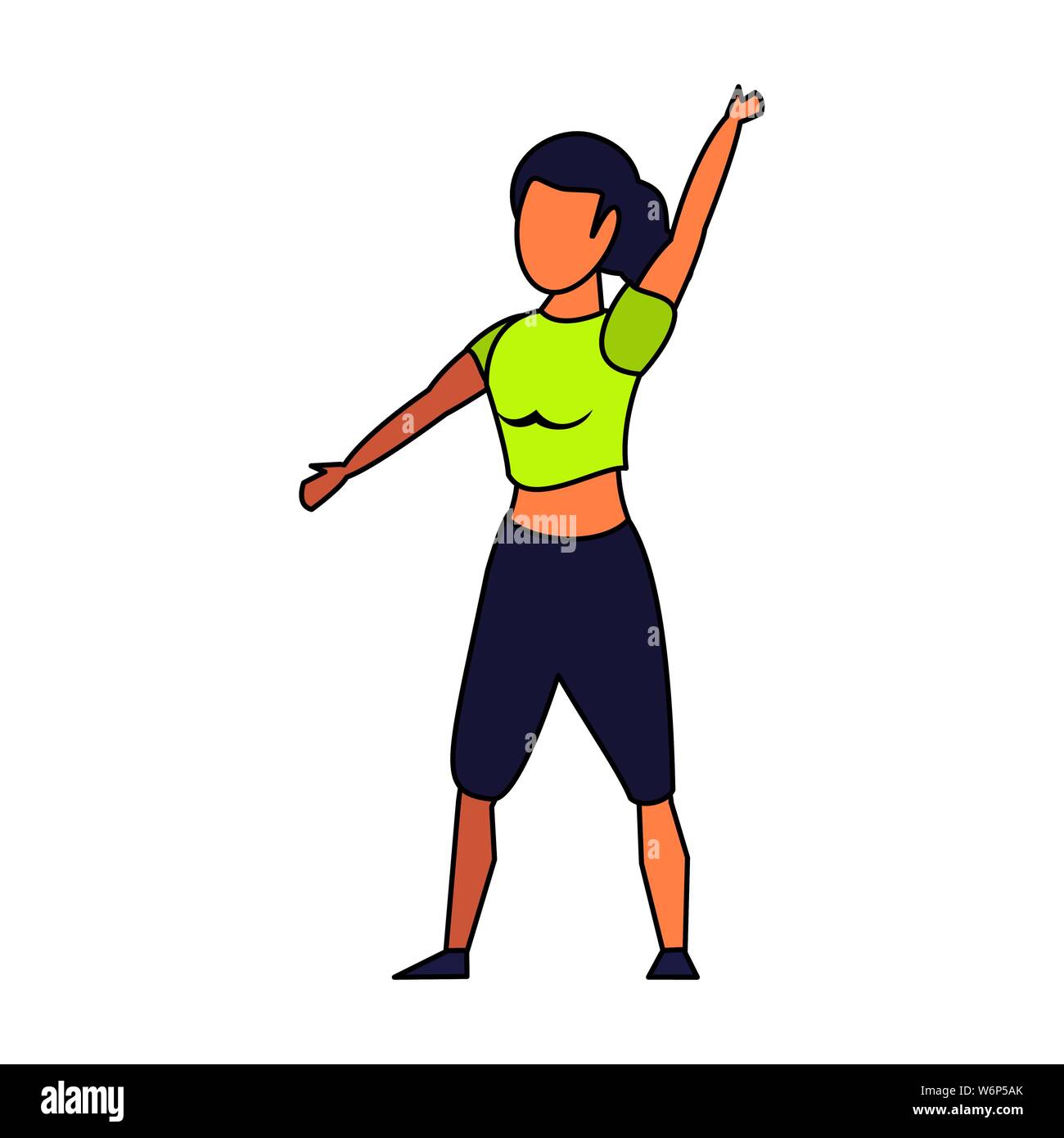 fitness sport exercise lifestyle cartoon Stock Vector Image & Art - Alamy