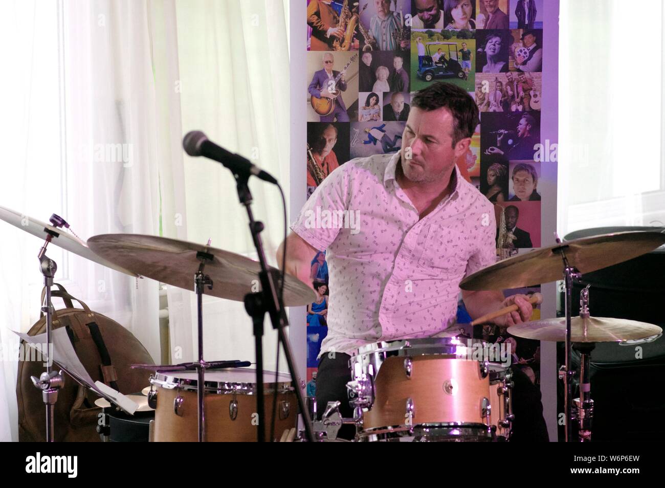 Mark Whitlam, Watermill Jazz Club, Dorking, Surrey, 2 July 2019 Stock ...