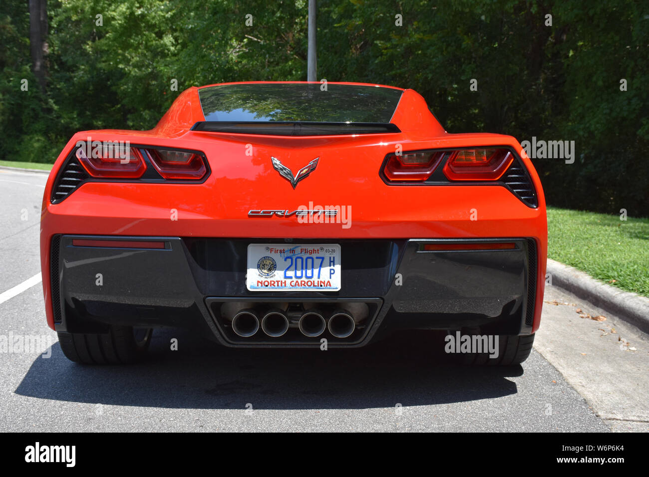 A 2019 Red Corvette Stingray Stock Photo - Alamy
